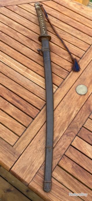 KATANA DE l armée japonaise de la seconde guerre mondiale signe MUTO ...