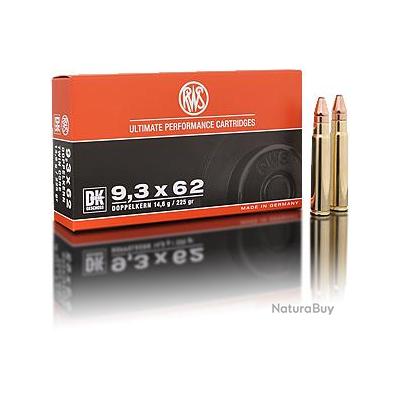 Munitions RWS 9.3x62 DK 225gr 9.3X62 - Balles Calibre 9.3x62 (12320839)