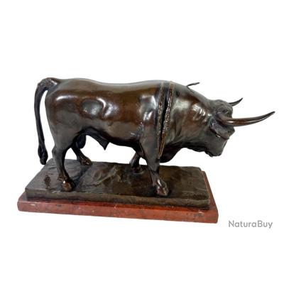 Lucien Armand Bloch taureau bronze sculpture - Sculptures (12323133)