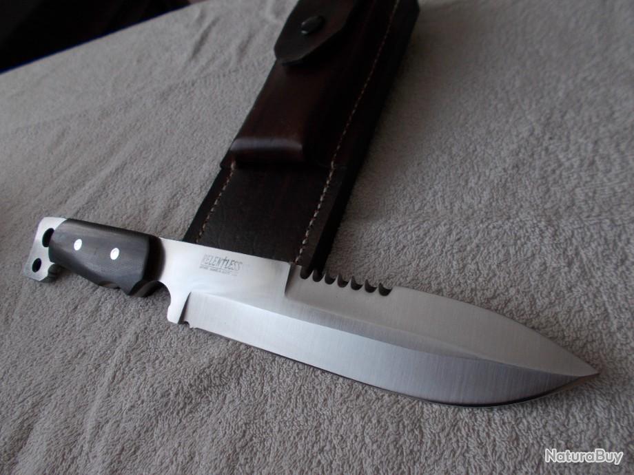 COUTEAU RARE RELENTLESS KNIVES DE DANIEL M.CERTO USA MODELE COMMANDO M1 ...