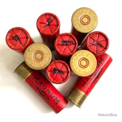10 cartouches NEUVES GEVELOT en carton verni calibre 12-76 mm plomb n ...