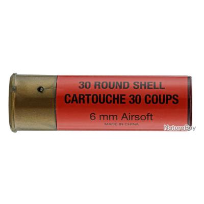 Pack de 6 cartouches Fusil à pompe airsoft BO/FABARM clear-CARTOUCHES ...