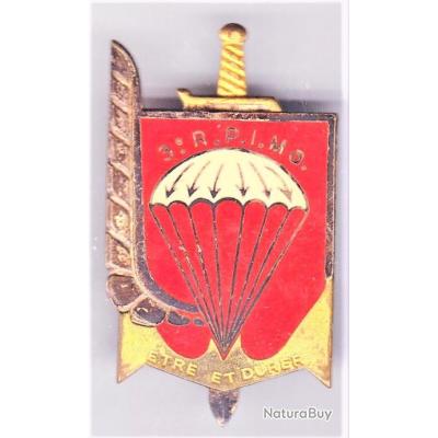 3° RPIMa. 3° Régiment Parachutiste d'Infanterie de Marine. émail grand ...