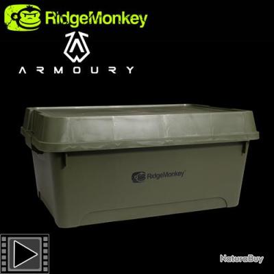 Coffre de Stockage Ridgemonkey Armoury Stackable Storage Box 36L ...