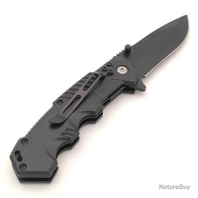 Couteau de Survie Pliant à Cran d'Arrêt, Poignard Tactique Pliable de ...
