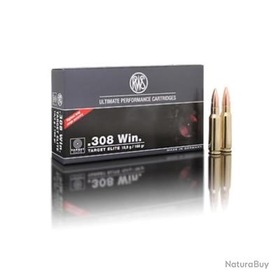 Balles RWS Target Elite Plus - Cal. 308 Win - 308 Win MAG / 12.3 g ...