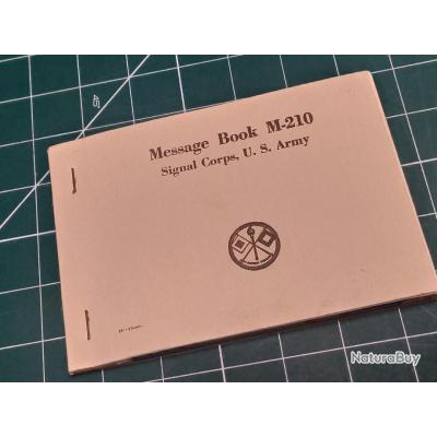 CARNET VIERGE DE MESSAGES, MESSAGE BOOKS M210 SIGNAL CORPS US ARMY ...