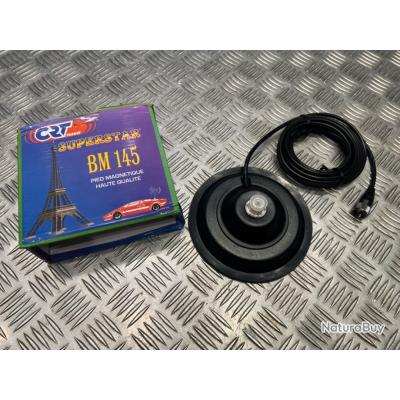 Base magnetique antenne CRT SUPERSTAR BM 145 - Accessoires de talkies ...