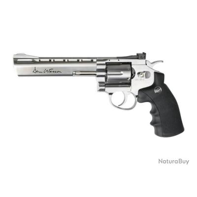 Réplique revolver DAN WESSON 6" chrome CO2 1.9J métal - Revolvers ...