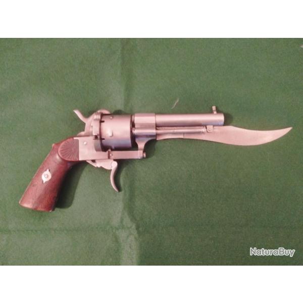 Revolver a broches Type Lefauchaux Espagnole type APACHE circa 1860 ...