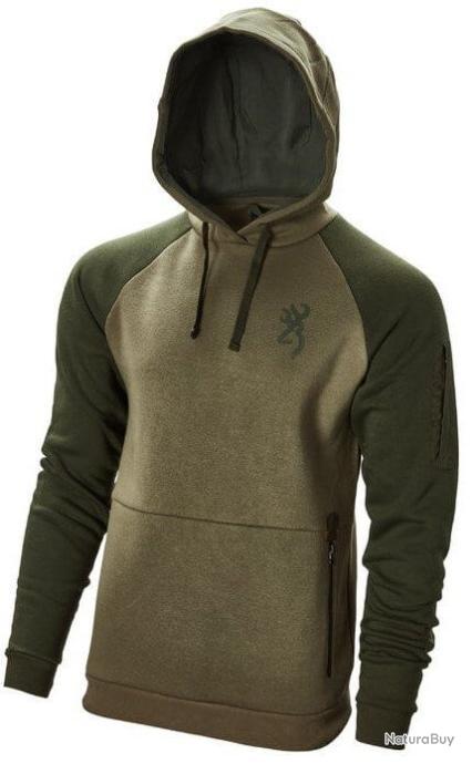 Sweat Snapshot two tones vert BROWNING - Pulls et sweat de Chasse (12459166)