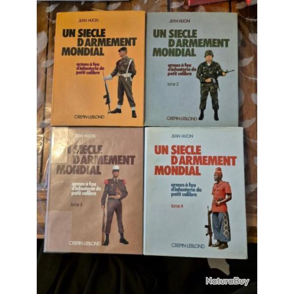 Livres un siècle d'armement mondial 4 tomes - Livres sur les armes militaria et western (12468483)