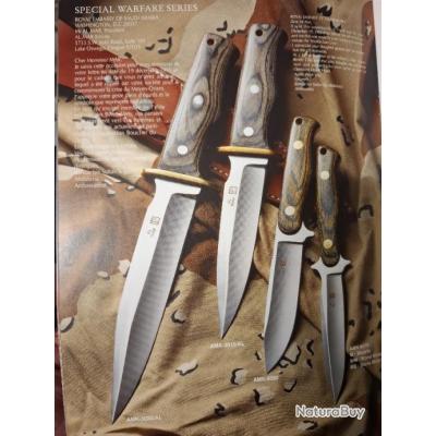 * Couteau AL MAR lame acier carbone simple tranchant * - Couteaux ...