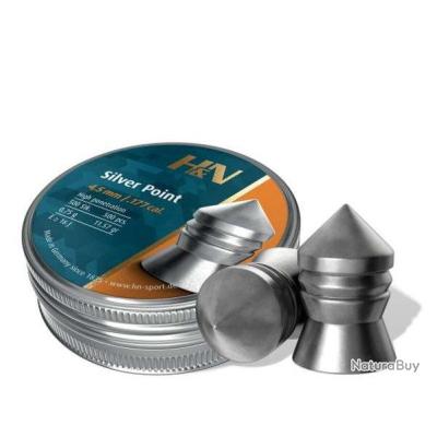Balles H&N Sport Silver Point - Cal. 4.5 - X400 - Plombs pour air ...