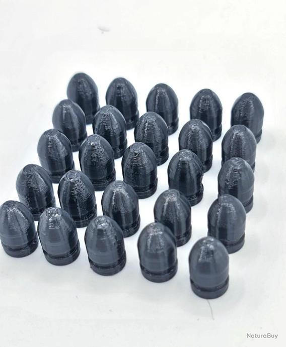 20 Ogives Round Nose type cal.45 (445) pour tir réduit Pistolet Charles ...