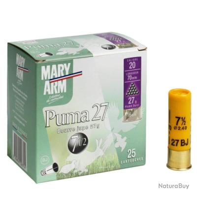 Cartouche PUMA 27 cal 20 Mary Arm-Plomb 7.5 - Cartouches calibre 20 (12491192)