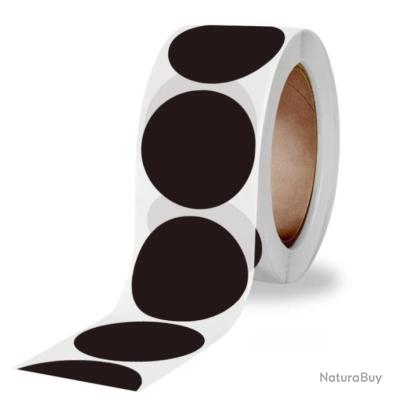 1€ SANS RESERVE Pastilles Autocollantes Gros Diamètre Noire - Pastilles ...