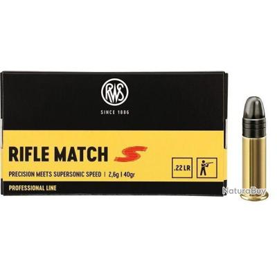 RWS Rifle Match Supersonic 22lr Professionnal Line x50 - Munitions ...
