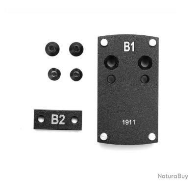 Platine, Embase pour montage de point rouge 1911 - Embases pour montage ...