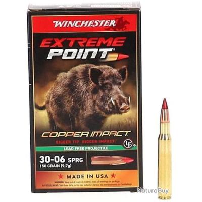 WINCHESTER CAL. 30.06 SPRG, EXTREME POINT - 9.7GRAMMES - Balles Calibre 30-06 (12531228)