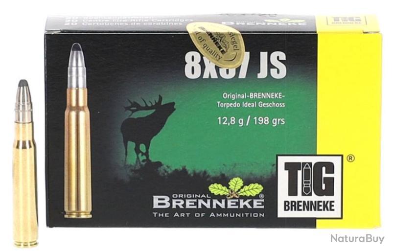 BRENNEKE CAL.8X57 JRS, TIG - 12.8GRAMMES - Balles Calibre 8x57JS (12531239)