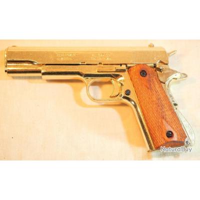 PRIX IMBATTABLE Colt 45 DENIX doré démontable chargeur nombreuses ...