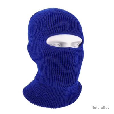 Cagoule transformable bonnet en acrylique bleue - Chapeaux, casquettes ...