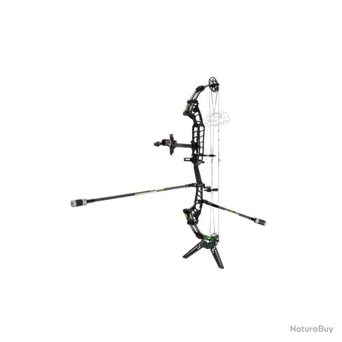 Kit Arc à poulie Sanlida HERO X10 II 2024 - Noir / 50-60 Livres / Medium 26.5-29.5 pouces - Arcs ...