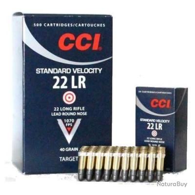 Cartouches CCI 22LR Standard - La boite de 50 - Munitions - Balles 22LR ...