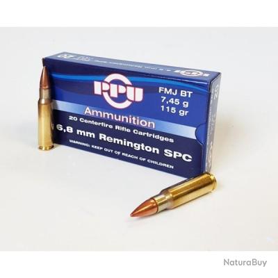 Cartouches PARTIZAN CAL. 6,8 Rem SPC 115-GRS FMJ BT lot de 500 - Balles autres calibres (12577274)