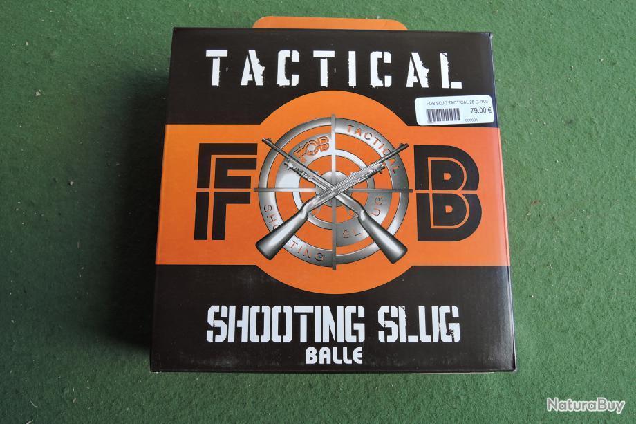 Boite de 100 Balles Calibre 12 FOB TACTICAL SHOOTING SLUG en 28g ...