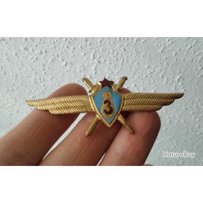INSIGNE BADGE "NAVIGATEUR DANS L'ARMÉE DE L'AIR" 3 CLASSE URSS CCCP ...