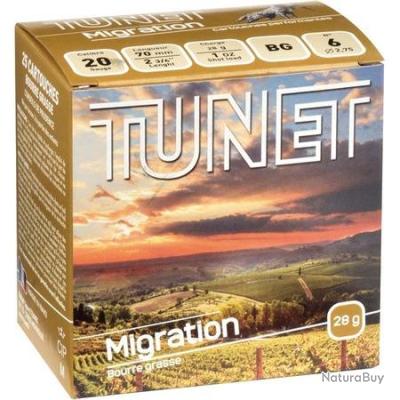 TUNET Cartouches de chasse MIGRATION - par boite de 25 20 / 70 28g ...