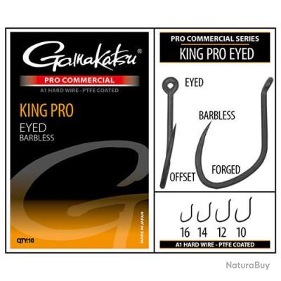 Hamecon king pro eyed barbless 12 - Hameçons Coup & Anglaise (12614961)