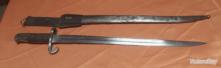 BAIONNETTE AUTRICHIENNE MODELE 1870 RECOUPEE AVEC GOUSSET PORTE ...