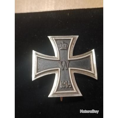 Croix de fer allemande -1ère classe - Guerre 14-18 - Médailles ...