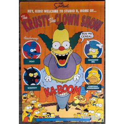 Affiche, poster, de la série TV The Krusty The Clown Show 43 x 61 cm ...