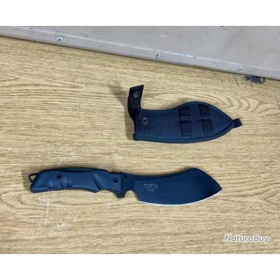 ORIGINAL AUTHENTIQUE FOX FX-509 PANABAS MILITARY CAMP KNIFE BLACK SUPER EX CONDITION ...