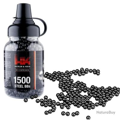 PLOMB ROND HK STEEL BB'S CAL. 450 MM 035G BOUTEILLE DE 1500 PLOMB NOIRE ...