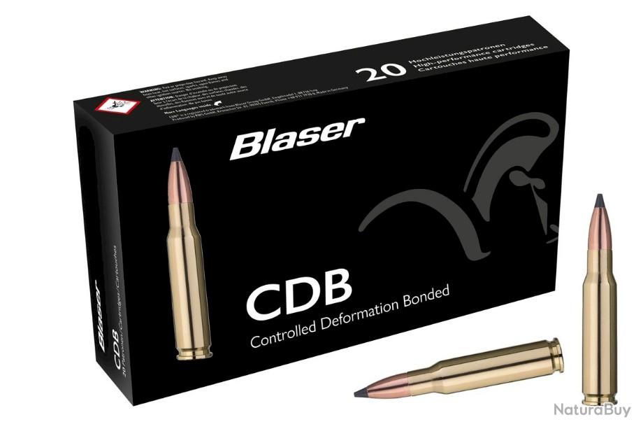 Munitions balles BLASER CDB Cal.30 R Blaser 10,7 G 165 GR par 60 ...