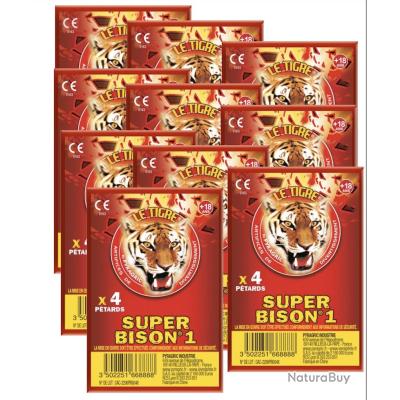 MEGA PROMO 10X Paquet PETARD SUPER BISON®1 - Artifice Airsoft (12648413)