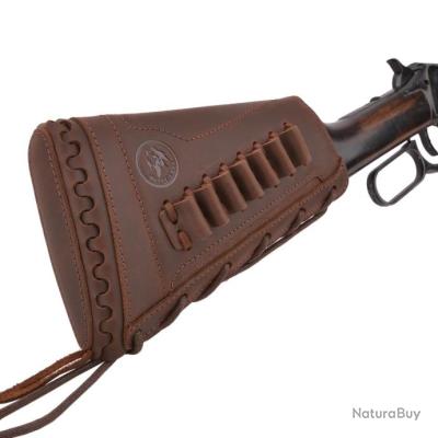 Crosse de fusil porte-munitions Rife. 357 .30-30 (CAFE) LIVRAISON ...