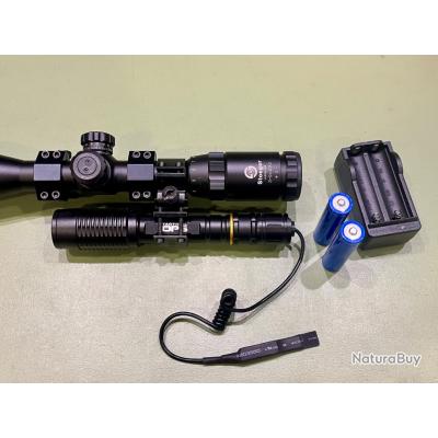 Lampe Tactical Ops 1000 Lumens interupteur déporté - Lampes tactiques ...