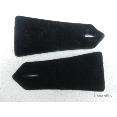 Anciennes pattes d'épaules velours noir - Epaulettes - Grades - Galons ...