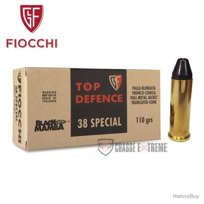 50 Munitions FIOCCHI Black Mamba Cal 38 Special 100Gr Fmjtc - Munitions ...