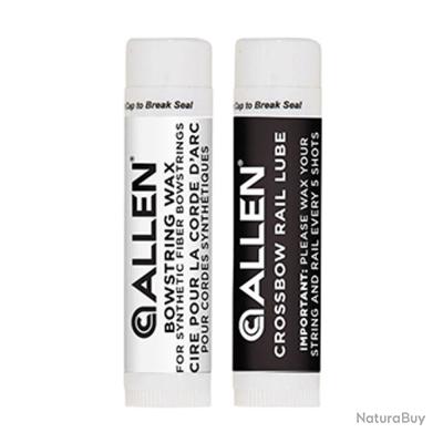 Pack cire pour corde d'arbalète/lubrifiant pour rail Allen - Outillages et consommables arcs ...