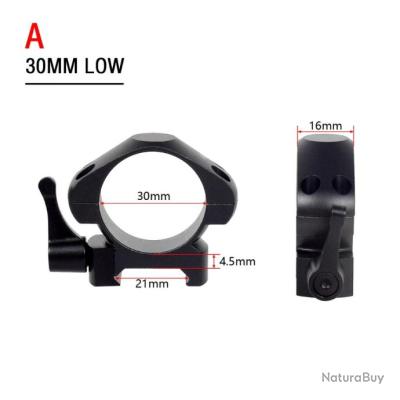 Collier de montage acier à levier de dégagement rapide anti-recul ...