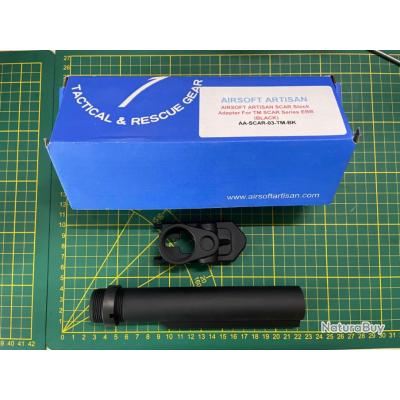 SCAR Stock Adapter [For TM SCAR Series EBB][BLK] - Crosse Airsoft ...