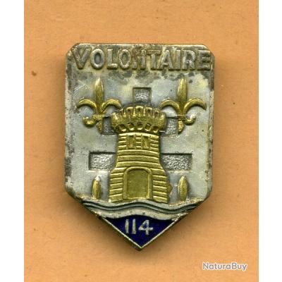 Insigne 114° RI - 114° Régiment d'Infanterie - Insignes - Pucelles ...
