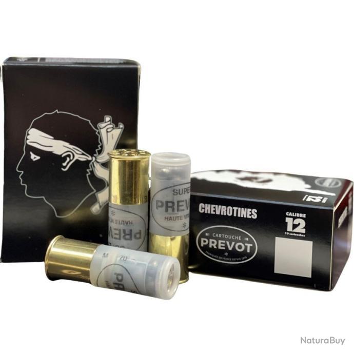 Munitions super chevrotine PREVOT cal.12/70 Magnum 12g par 10 - Chevrotines calibre 12 (12678552)